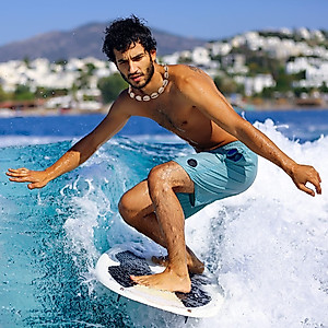 UPSERA Seashell Necklace 15 to 28 inches, Natural Cowrie Shell Necklace with Premium Rope - Modern Choker Shell Necklaces For Women, Adjustable Length Beach Necklaces for Women and Men - Black