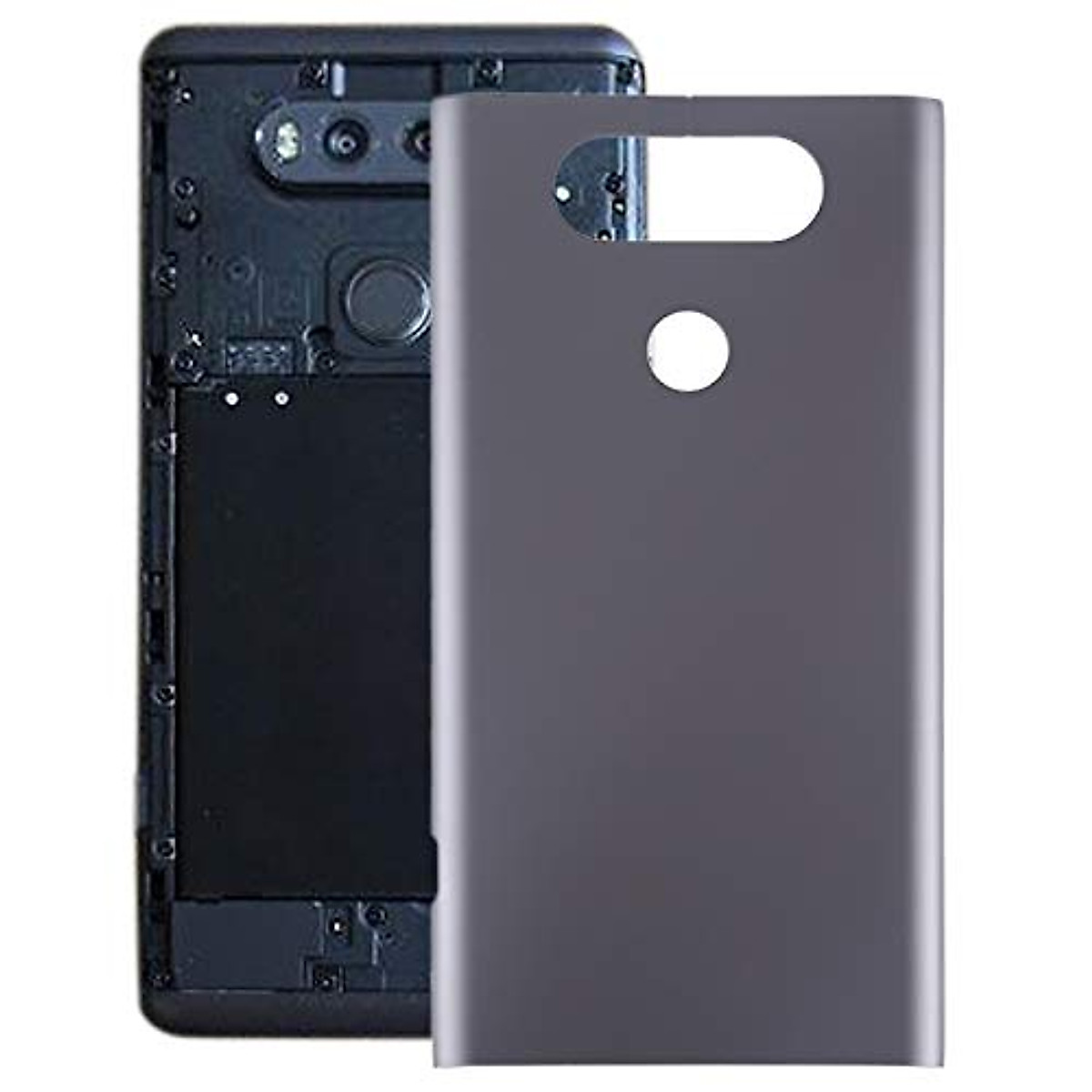 UCAMI JianMing Replacement Battery Back Cover for LG V20 / VS995 / VS996 LS997 / H910 Repair Kit (Color : Black)