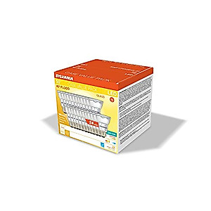 SYLVANIA LED PAR20 Flood Light Bulb, 50W Equivalent Efficient 7W, 500 Lumen, Medium Base, Dimmable, 3000K, Natural White - 24 pack (40216)