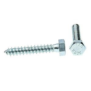 Prime-Line 9055591 Hex Lag Screws, 5/16 In. X 2 In., A307 Grade A Zinc Plated Steel (50 Pack)