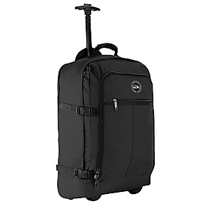 Cabin Max Lyon Flight Approved Bag Wheeled Hand Luggage - Carry on Trolley Backpack 44L 55x40x20cm (22x16x8)