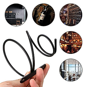 Mlijzard 2 Pcs Spiral Wine Bottle Holder,Metal Wall Mounted Wine Rack,Wine Bottle Display Holde for Wine/Beverages/Liquor Bottles Storage,Wall Wine Theme Decor