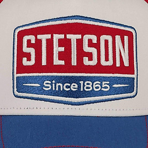Stetson Highway Trucker Cap Women/Men Blue-red One Size