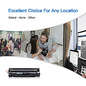 LxTek Compatible Toner Cartridge Replacement for HP 85A CE285A to Compatible with Laserjet Pro P1102W P1109W M1217NFW M1212NF (Black, 1 Pack)