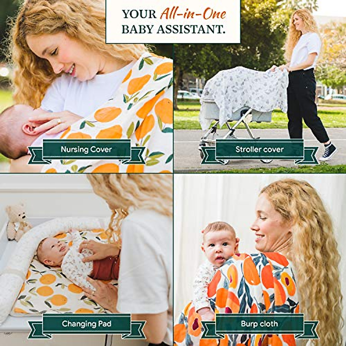 San Francisco Baby Unisex Swaddle Blankets, 3-Pack – Soft, Bamboo Rayon and Cotton Baby Blankets for Boys and Girls Promote Sound Sleep – 47x47 in. Receiving Blanket/Multipurpose Baby Essentials