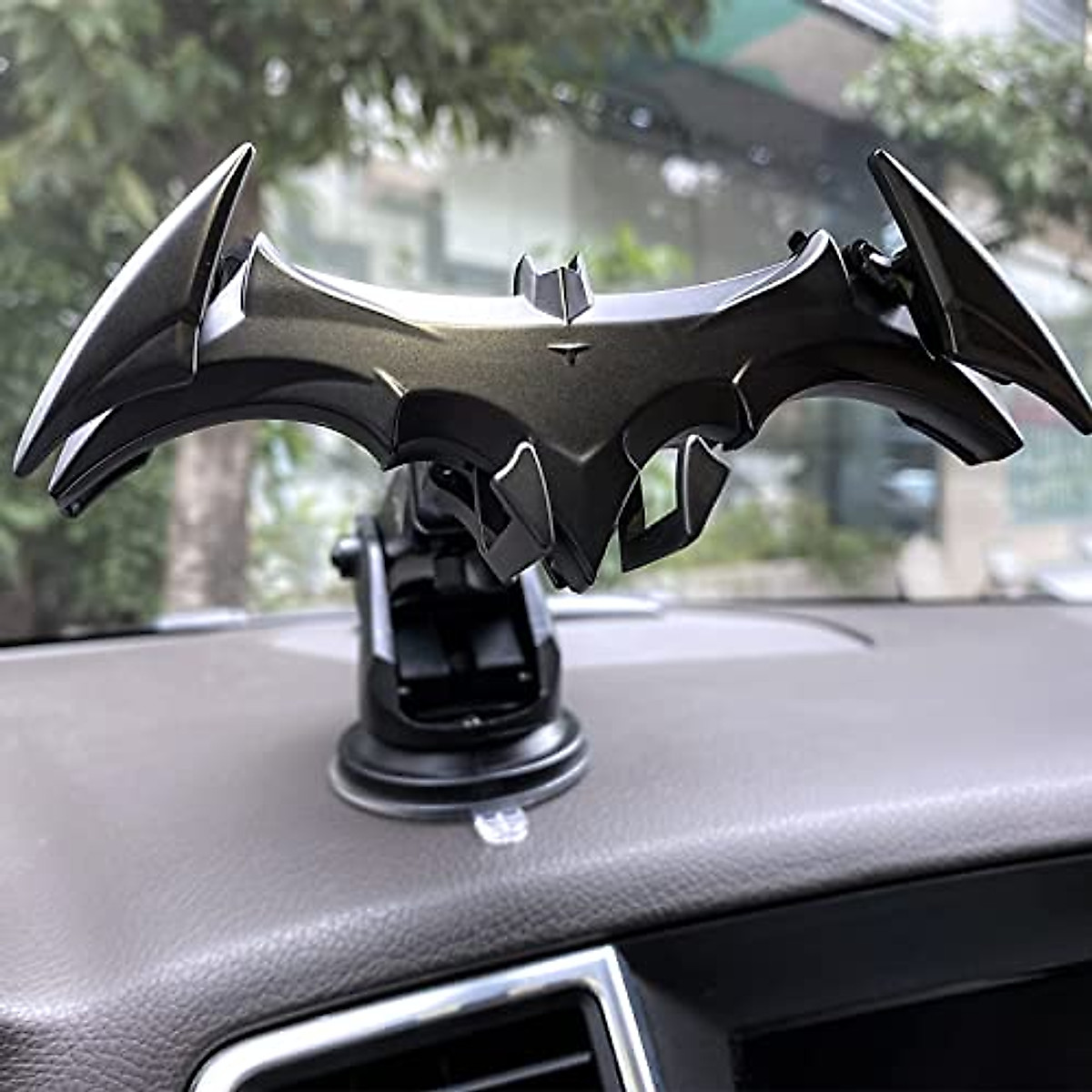 livin Alloy Material Car Phone Bat Mount Unique Phone Holder for Car Gifts for Men Bat Decorations Collectibles for Room Universal Vent/Dash/Windshield Gravity Automatic Locking Hands Free