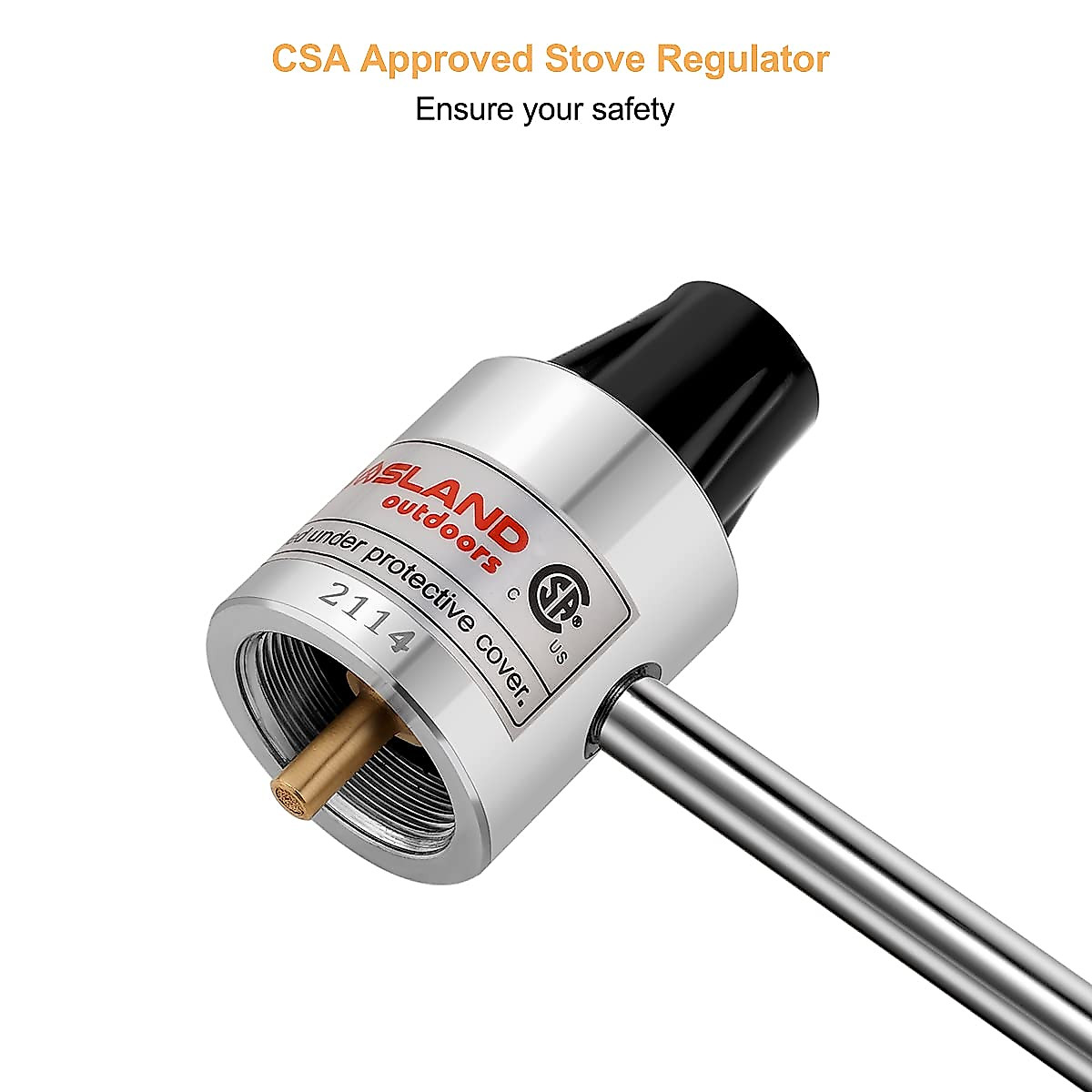 GASLAND Gas Stove Regulator, Replacement Parts for Coleman Portable Propane Stoves with Gas Pressure Issues, Camping Stove Connector Fitting for 1 LB Propane Fuel Cylinder