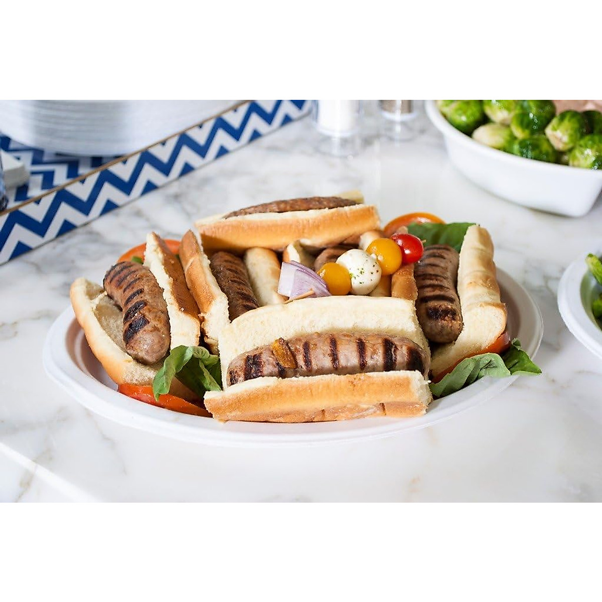 Chinet Premium Paper Platters, 10 Inch