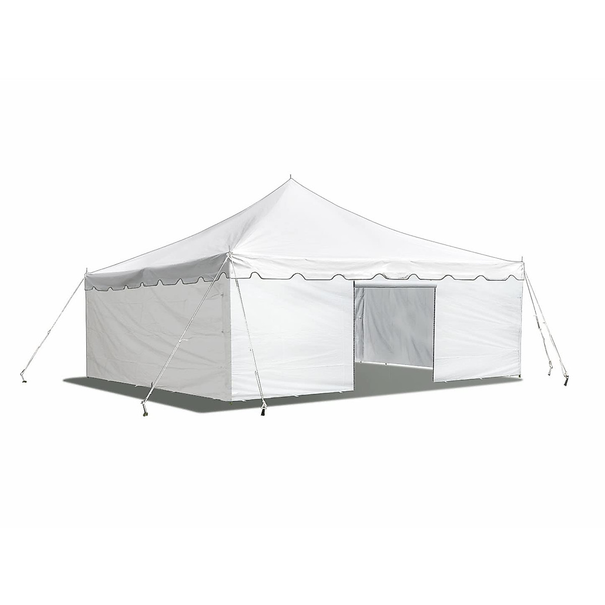 Party Tents Direct 20' x 40' Weekender Canopy Tent with Sidewalls, Easy Up Party Tent for Backyard, Outdoor Tents for Parties, Weddings, Graduations, Banquets, Events, Heavy Duty, PVC White Top