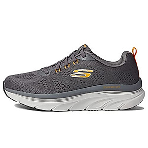 Skechers D'Lux Walker Commuter Charcoal/Orange 7 D (M)