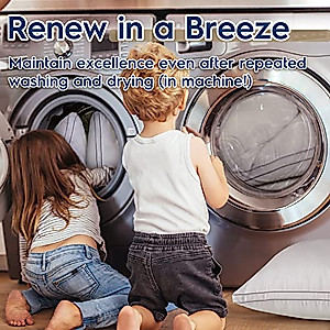 viewstar Pillows Standard Size Set of 2, Bed Pillows for Sleeping, Standard Pillows 2 Pack for Back, Stomach or Side Sleepers, Fluffy Pillows for Bed with Down Alternative, Machine Washable, 18" x 24"