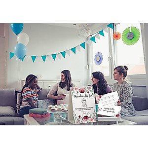 Toctose Advice for New Parents, Parenting Advice Card, Baby Shower Party, Tips for the Parents To Be，Includes a 5x7 Standing Sign and 25 4x6 Advice Cards(JYC032)