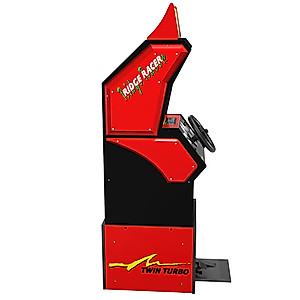 ARCADE1UP Ridge Race Arcade Cabinet with Riser Red, Red, XX-Large