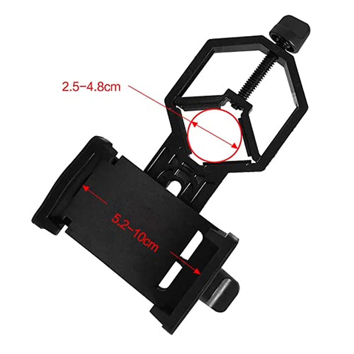SVBONY Universal Cell Phone Adapter Mount Telescope Phone Mount for Binocular Monocular Spotting Scope Telescope Support Eyepiece Diameter 25 to 48mm