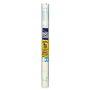 Magic Cover Rolled Adhesive Bookcover, 18 Inches x 9 Feet, Clear, 1 Roll (03-750-12)