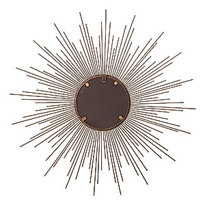 Patton Wall Decor 30" Gold Spoked Sunburst Wall Accent Mirror