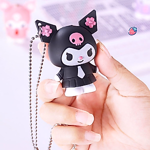 Aimery Kuromi Lighter, Kawaii Lighter, Cool Lighter, Anime Lighter, Anime Keychain Cute & Cool Keychain Accessories for Girls (Purple)