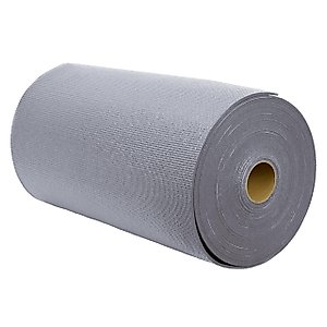 Sunshine Yoga Voyage Yoga Mat Roll, 24in x 50ft Exercise Mat, 5mm Thick Non-Slip Gym Mat for Home Workout and Fitness, Anti-Tear, Cut up to 8 Regular Yoga Mats, Gray