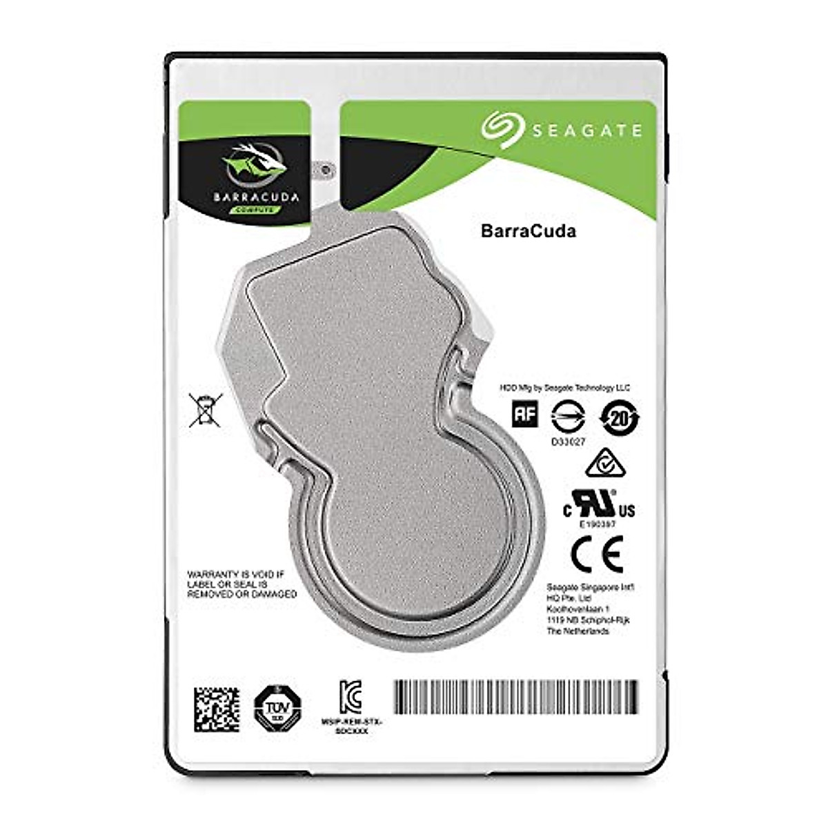 SAEGATE BarraCuda Internal Hard Drive 5TB SATA 6Gb/s 128MB Cache 2.5-Inch 15mm (ST5000LM000) (Renewed)