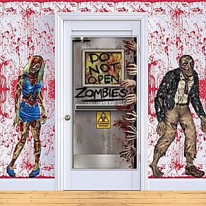 Beistle 4' x 30' Bloody Wall Backdrop (00710)