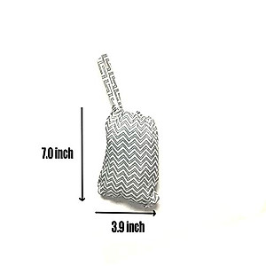 Portable Shopping Cart Cover, High Chair and Grocery Cart Covers for Babies, Kids, Infants & Toddlers, Attached Carry Bag (Gray Chevron)