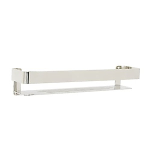 Seachrome Rectangular Shower Shelf with Rail in a Polished Finish (700-7005-PS)