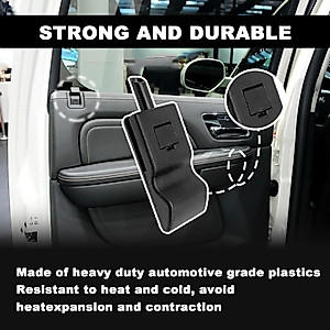 2Pcs Door Lock Knob, Interior Front Or Rear Door Lock Knob Buckle Window Locker Compatible with 2007-2014 Chevy Avalanche Silverado Suburban Tahoe GMC Sierra Yukon Cadillac Escalade Replaces15844616