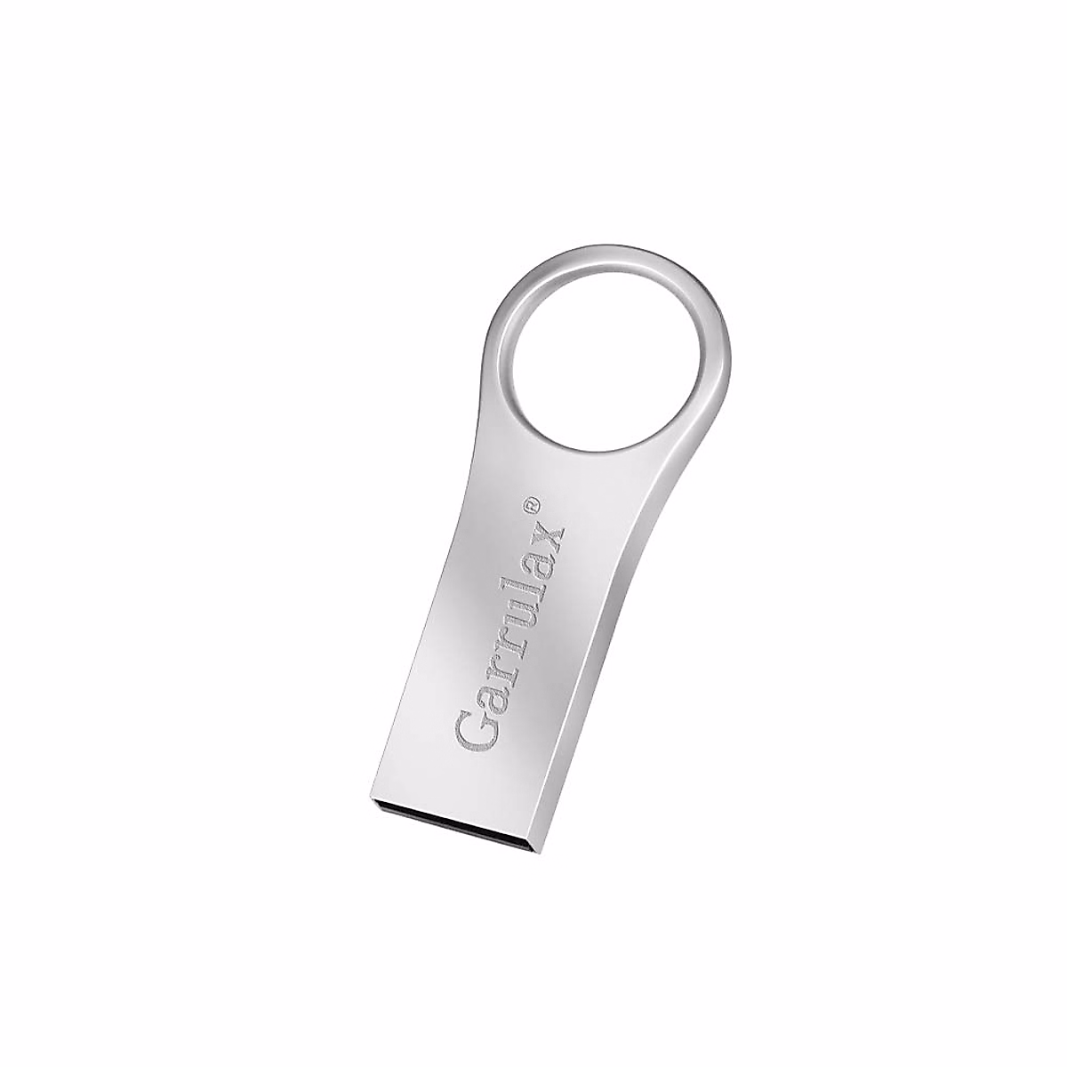 GARRULAX USB Flash Drive, 8GB / 16GB / 32GB / 64GB USB 2.0 Metal USB Memory Stick Date Storage Pendrive Thumb Drives (16GB, Silver)