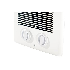 Cadet Com-Pak Bath Electric Wall Heater Complete Unit with Thermostat and Timer (Model: CBC103TW, Part: 65101), 3415 BTU, 240/120 Volt, 1000 Watt, White
