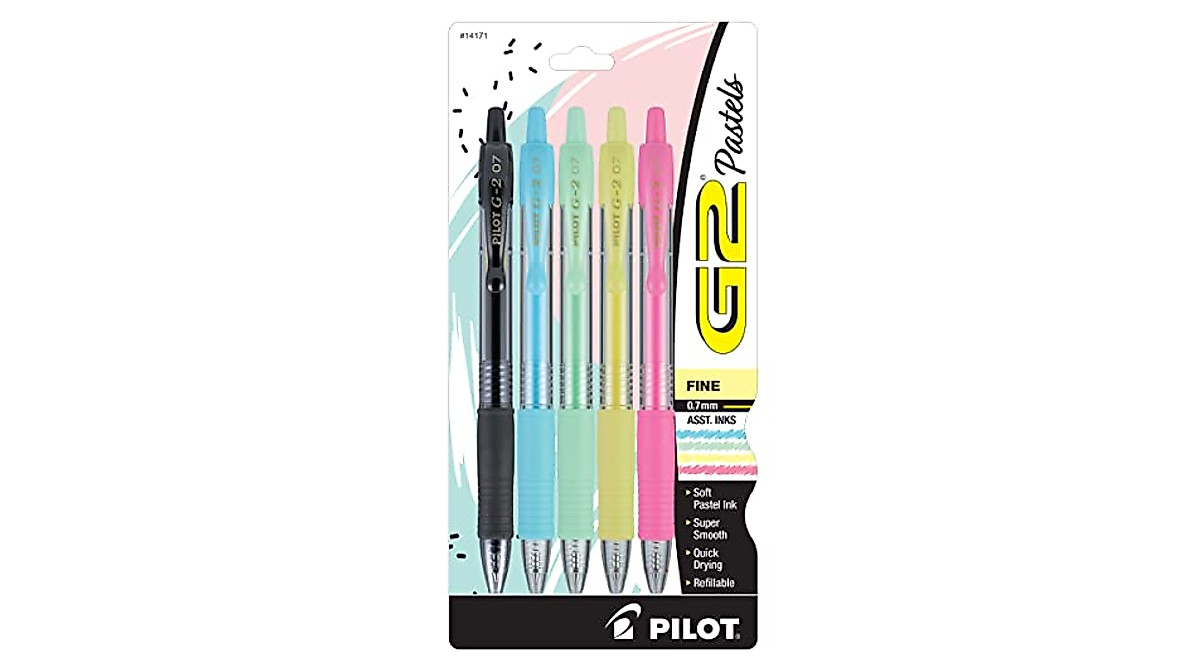 Pilot G2 Pastel Gel Pens - Smooth, Retractable Writing