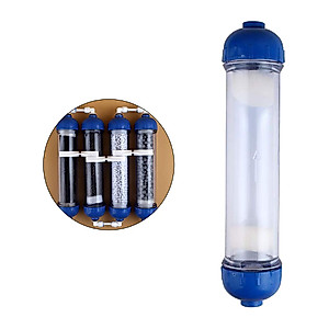 homozy T33 Water Filter Housing Empty Bottle Refill Two DIY Refillable Filter Shell Inline Filters Tube Reverse Osmosis
