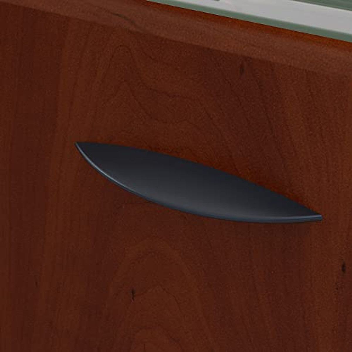 Bush Business Furniture Series A 48W Corner Desk with Mobile File Cabinet in Hansen Cherry and Galaxy