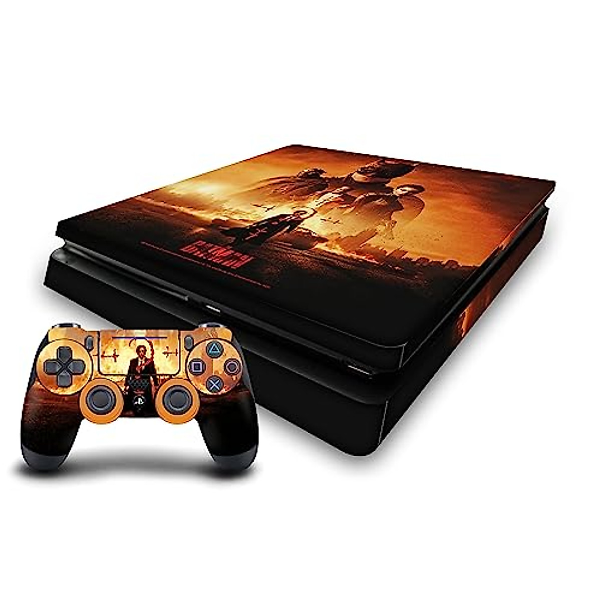 Head Case Designs Officially Licensed The Batman Group Neo-Noir and Posters Vinyl Sticker Gaming Skin Decal Cover Compatible with Sony Playstation 4 PS4 Slim Console and DualShock 4 Controller