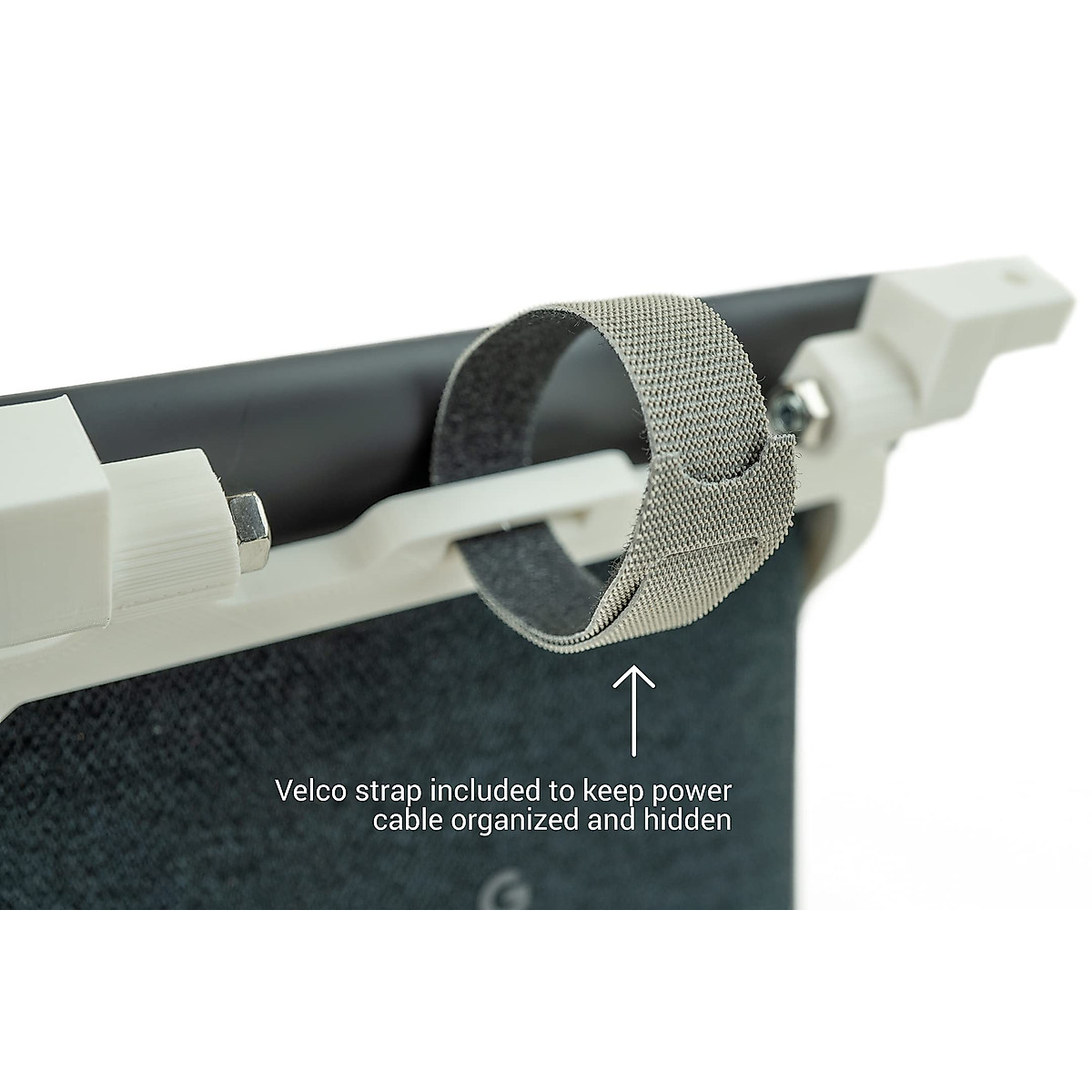 Built3D, Google Nest Hub Home Kitchen Under Cabinet Mount Bracket | All Hardware Included (White)