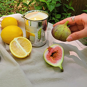 FULUUU Bergamot & Fig Scented Candles for Home - Christmas Gifts for Women Men | Natural Soy Candles | Best Friend Birthday Gifts | 7oz 40 Hours Burn Time