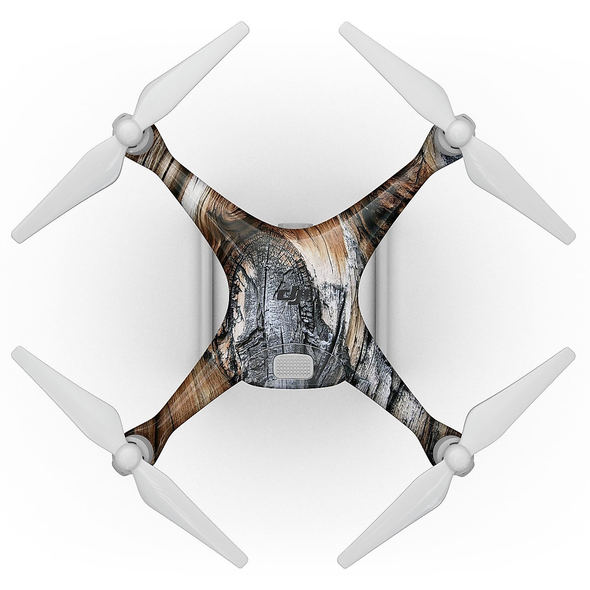 Design Skinz Design Skinz Raw Aged Knobby Wood Full-Body Wrap Decal Skin-Kit Compatible with The Drone DJI Mavic