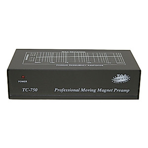 Technolink TC-750 Audiophile RIAA Phono Preamp, 85dB S/N, Black or Silver, Your Choice (Black w/ 1000mA Adaptor Upgrade)