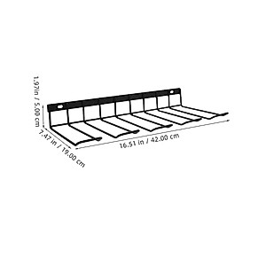 QUMIIRITY Electric Drill Storage Rack Power Drill Cordless Tools Storage Shelves Storage Racks Cordless Drills Garage Tool Rack Multifunctional Storage Rack Power Tool Rack Black Iron