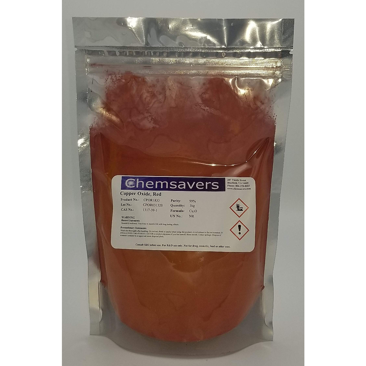 Copper Oxide, Red, 99%, 1kg