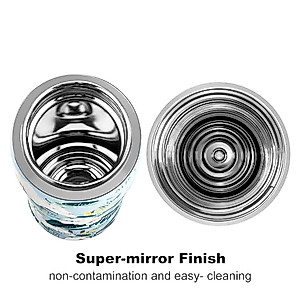 Super Sparrow Insulated Water Bottle Stainless Steel -12oz - BPA-Free Travel Mug - Reusable Kids Water Bottle - Leakproof Metal Flask for Sports, Travel, School