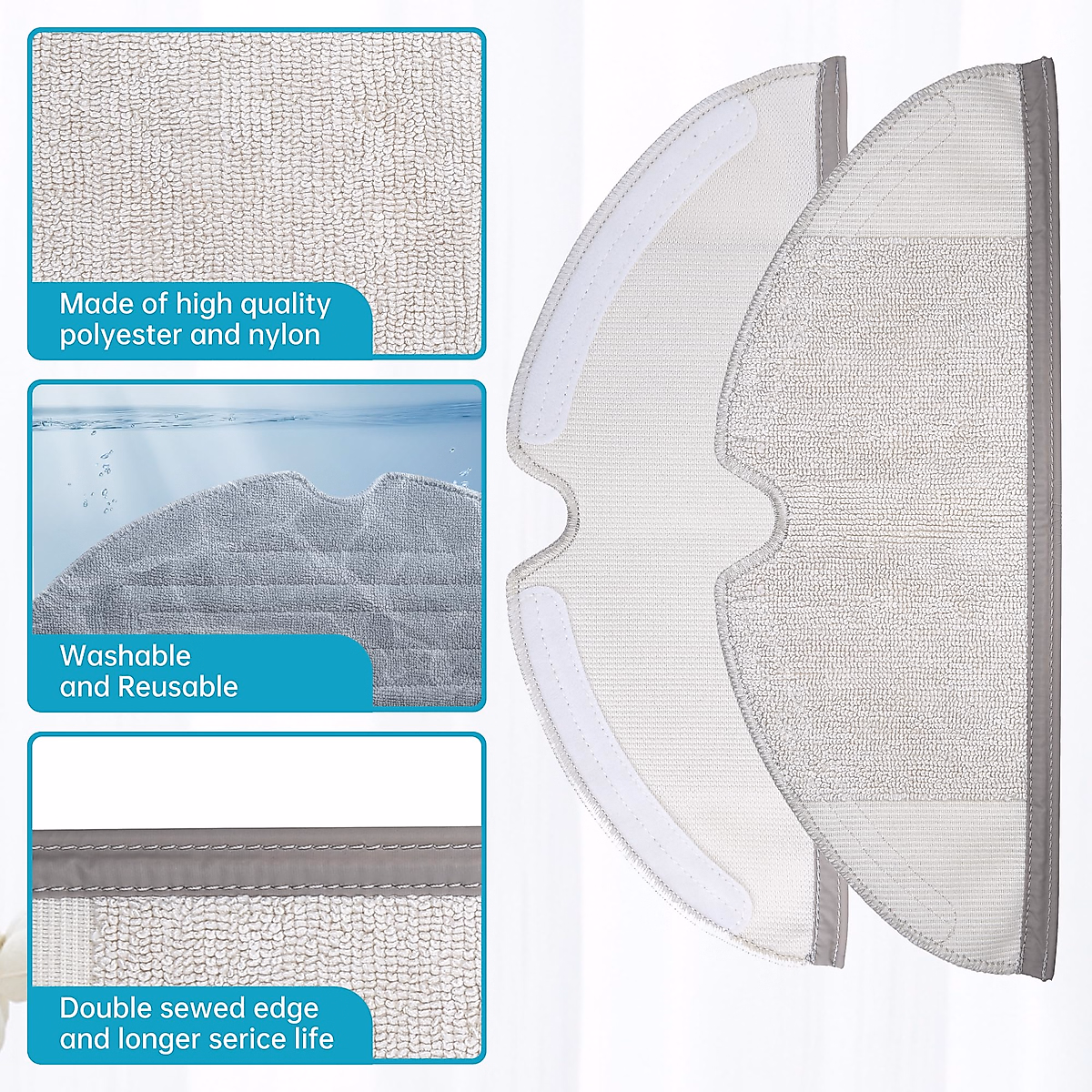 LOVECO Replacement Parts Kit Compatible for Roborock S5 S5 Max S6 S6 MaxV S6 Pure E20 E25 E35 Sweeping and Mopping Robotic