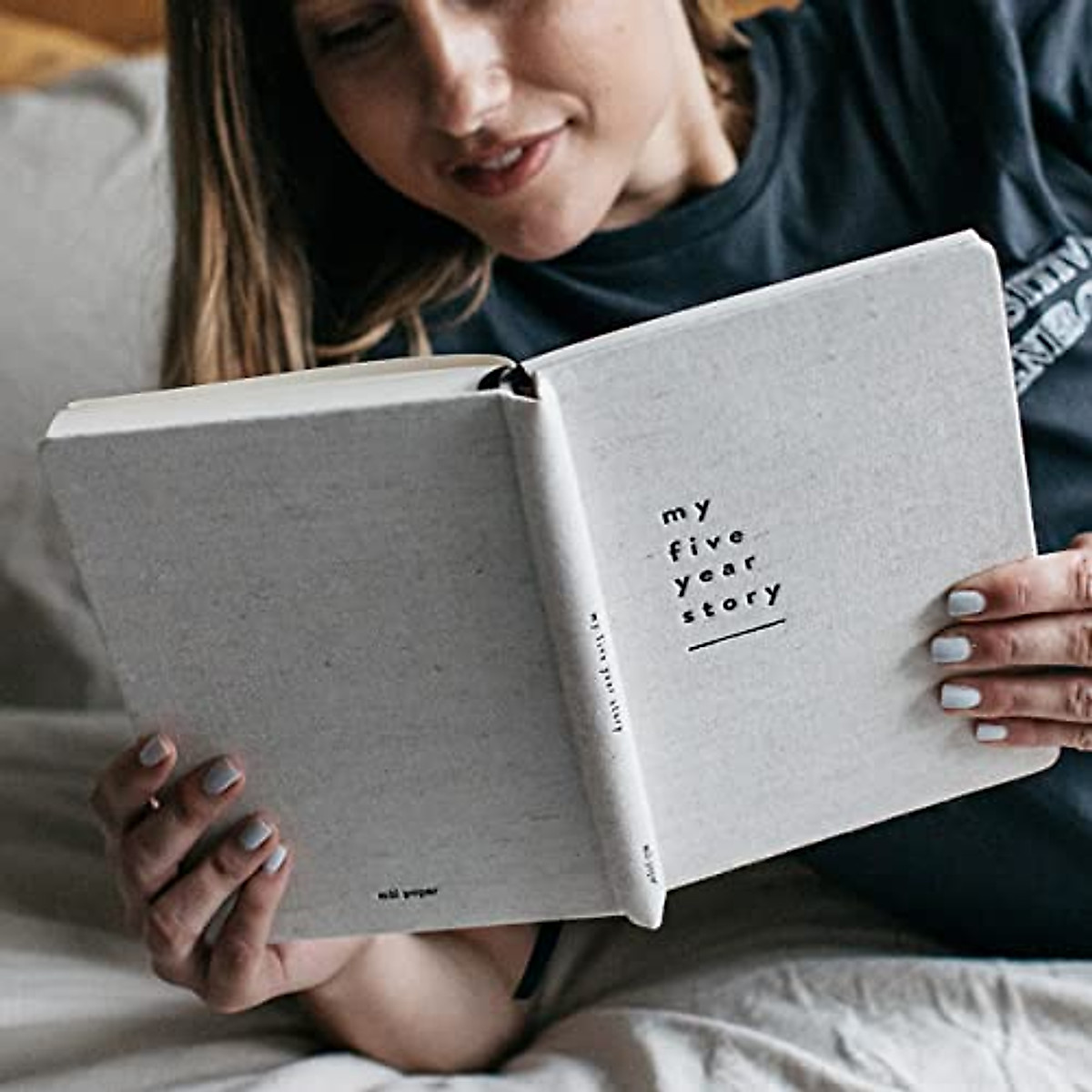 Mål Paper Five Year Journal - Cotton Hardback | Daily Dated Notebook for Mindfulness, Recovery & Positive Thinking Tool | Life Planner Log Book | Hand Finished, Unique Gifts for Men & Women