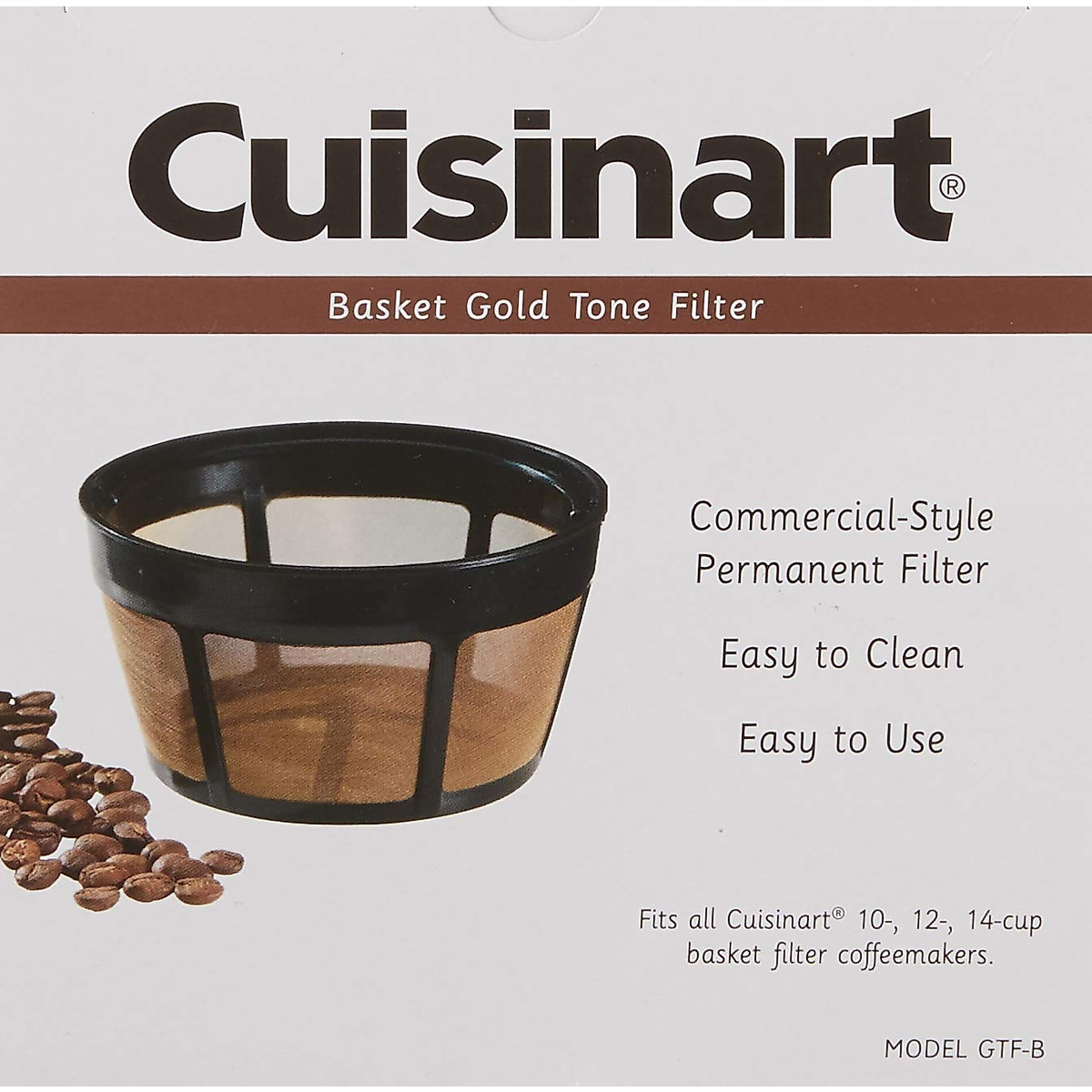 Cuisinart GTF-B Gold Tone Coffee Filter, Basket, Burr Mill