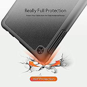 DUX DUCIS PU Leather Shockproof Kids Stand Cover Case for Metro by T-Mobile Alcatel Joy Tab 2 8.0 Inch Tablet 2020(Model 9032Z)