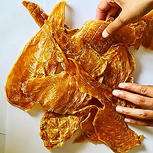 Vet Recommended Premium Chicken Jerky for Dogs - Giant 8oz Bag | All Natural Dog Treats - Single Ingredient - No Fillers or Preservatives - Whole Dehydrated Chicken; Not Formed - Made in USA