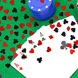 Honbay 60g Casino Party Table Scatter Confetti Viva Las Vegas Party Foil Metallic Confetti Sequins Game Night Birthday Baby Shower Wedding Bridal Shower Carnival Party Sprinkles Confetti Decorations