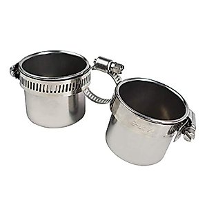 Zerodeko 1pc Parrot Food Cup Bird Cages for Parakeets Parrot Water Bowl Bird Feeder for cage Crate pet Accessories Parrot Feeder Container Drinking Fountain Stainless Steel Feeding Machine