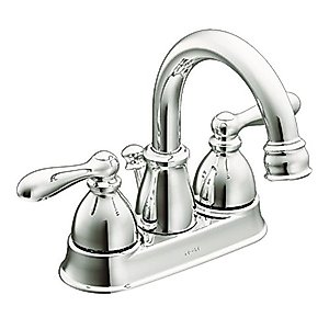 Moen WS84667 Caldwell Two-Handle High Arc Bathroom Faucet, Chrome