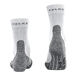 FALKE Men's TE2 Tennis Socks, Breathable Quick Dry, Mid Calf, Medium Cushion, Stabilizing High Protection Sock, White (White-Mix 2020), 10.5-11.5, 1 Pair