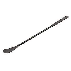 EISCO Spatula Spoon, 9" - Teflon Coated Stainless Steel - Non-Stick, Chemical Resistant - One 0.3" Flat End, One 0.5" Scoop End